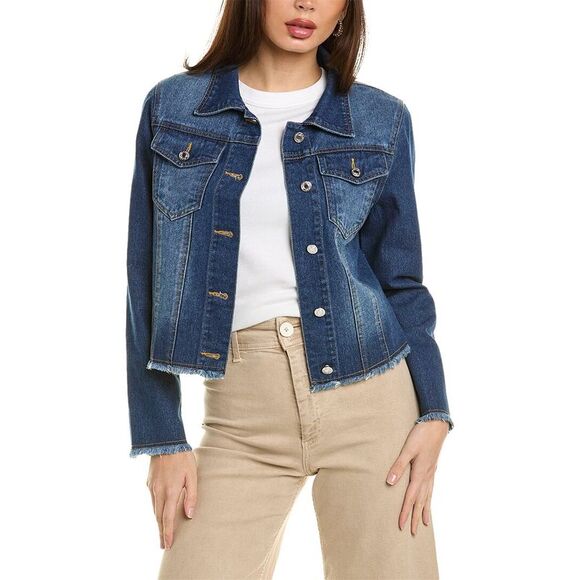 Pascale La Mode | Jackets & Coats | Pascale La Mode Frayed Denim Jacket ...